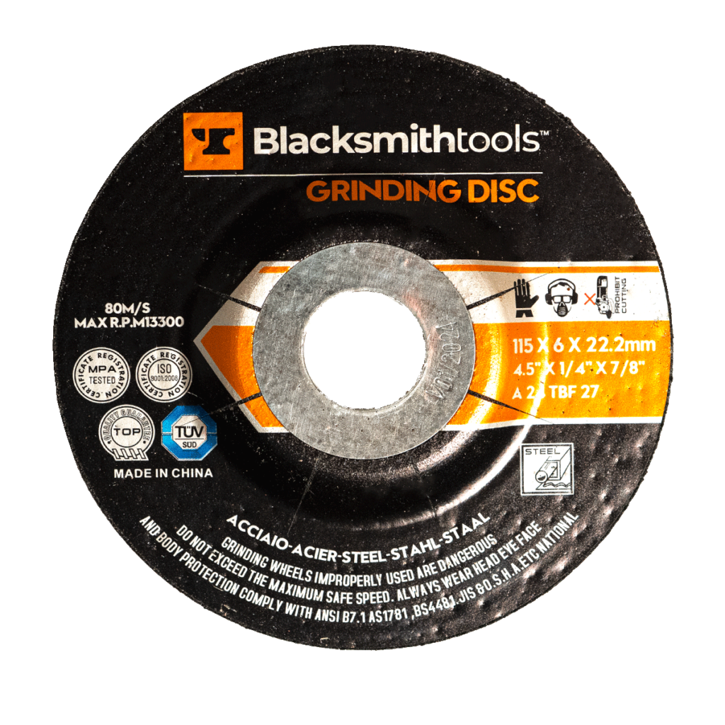 4.5″ Grinding Disc 115x6x22 (Box 100) – Blacksmithtools